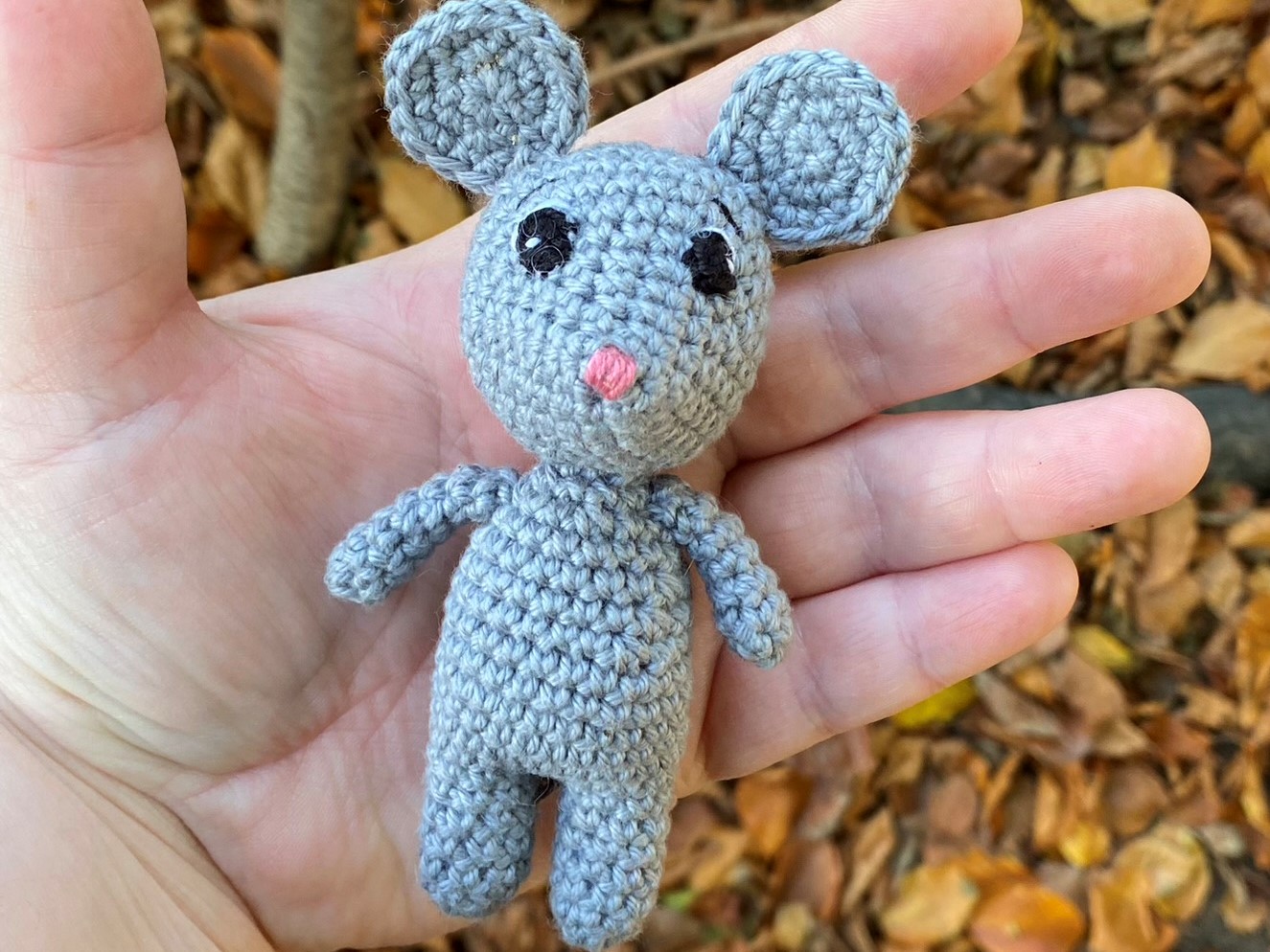 Mini mus - Hækleopskrift